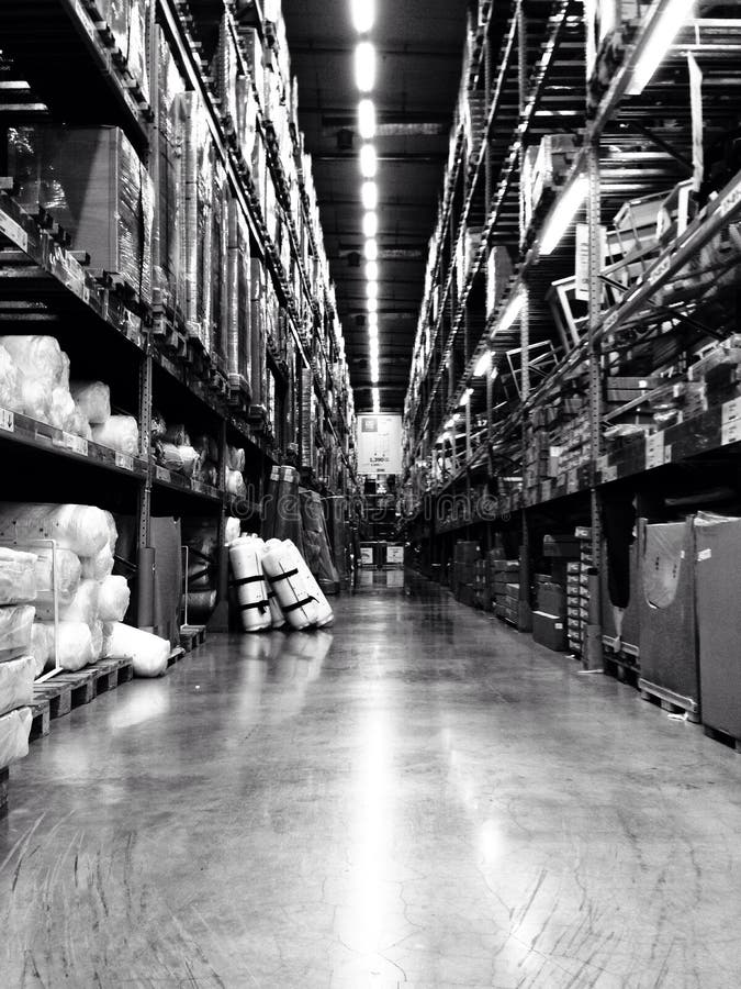 Warehouse stock photo. Image of perspective, logistic - 42887212