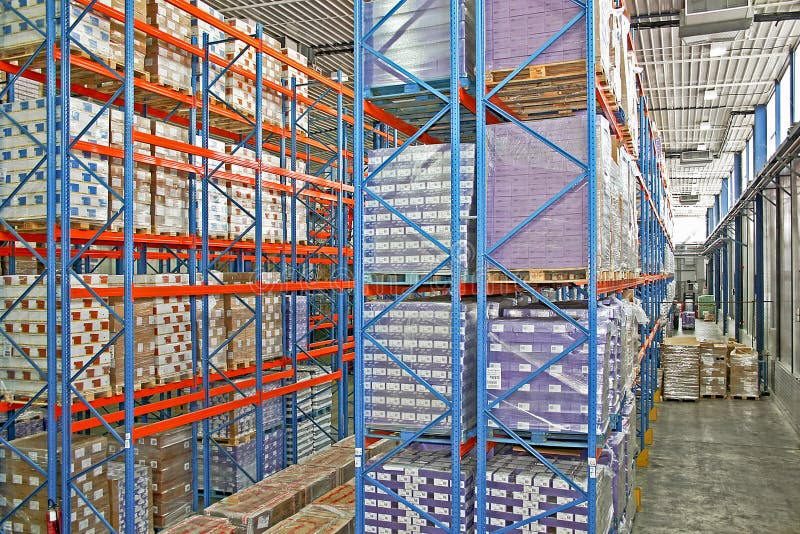Warehouse rack stock photo. Image of shelves, distribution - 3135718