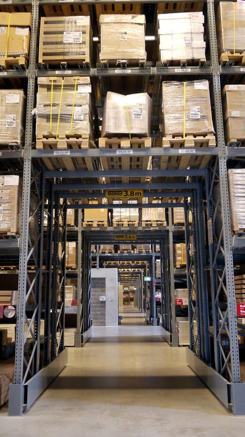 Warehouse rack stock photo. Image of shelves, distribution - 3135718