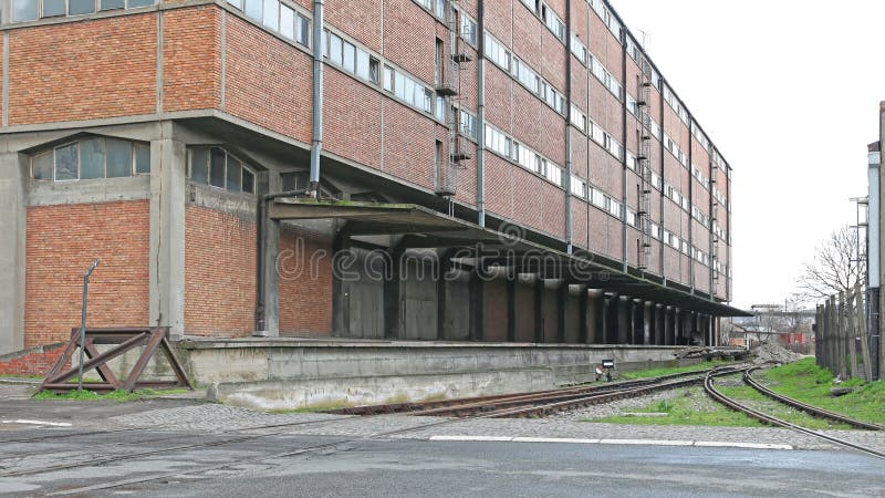 Warehouse Railway Dock stock image. Image of large, industry - 152856113