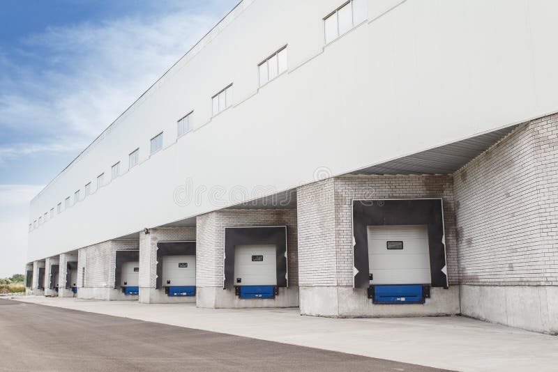Dock warehouse inside stock photo. Image of depot, industrial - 55258132