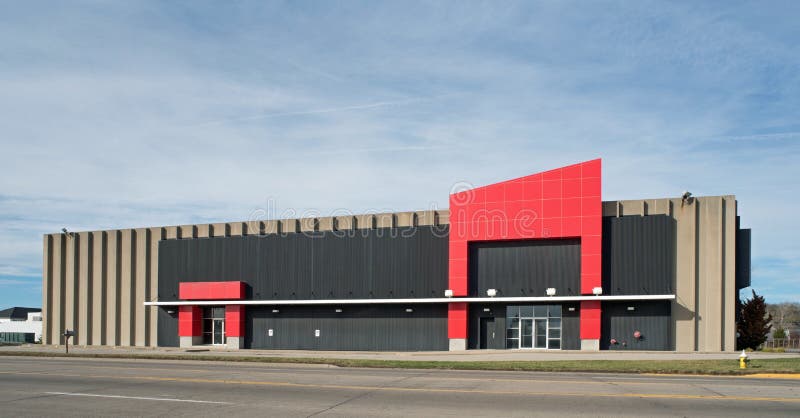 Warehouse with Red Accents stock photo. Image of real - 61698164