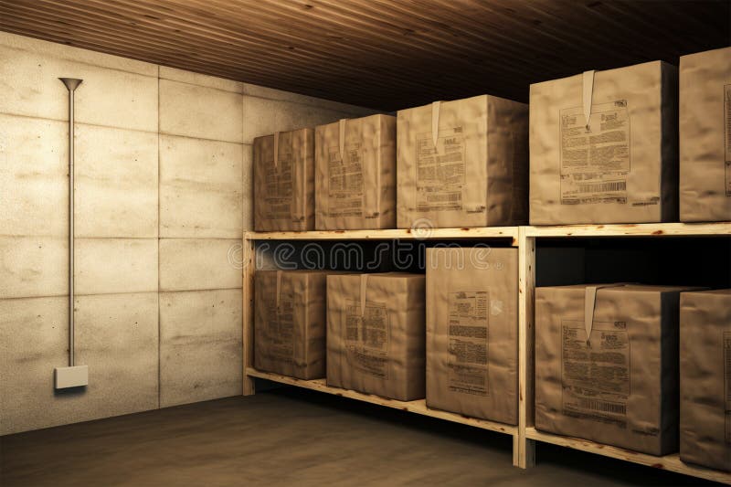 Warehouse Room Delivery Packages Arragement in the Expeditions Stock ...