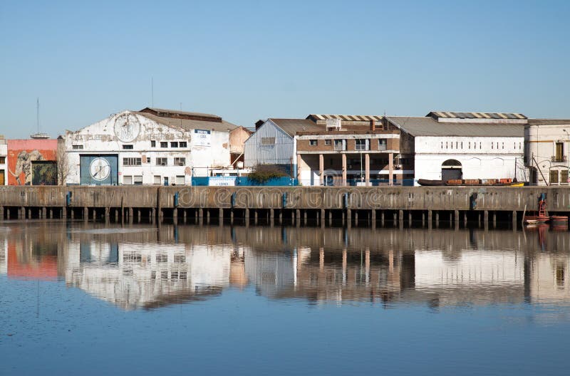 Warehouse S Reflection on the Water in the Old Harbor Editorial Stock ...