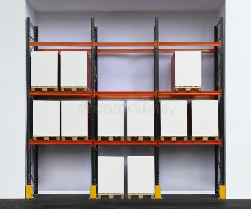 Warehouse Shelf stock image. Image of shelf, shelving - 62319665