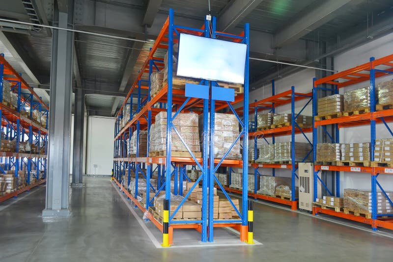 Warehouse shelf stock photo. Image of building, decoration - 24874498