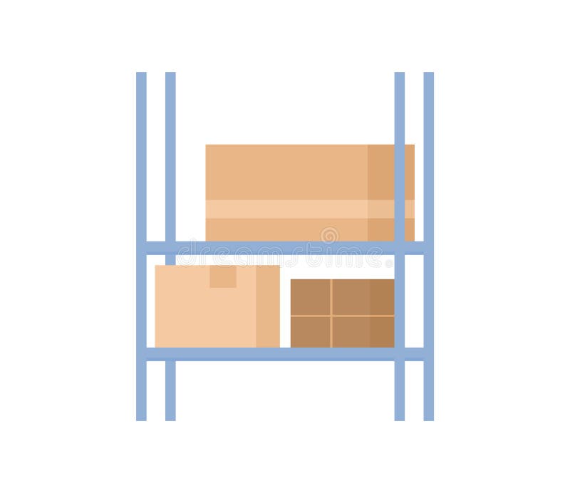 Cartoon Boxes Shelf Stock Illustrations – 673 Cartoon Boxes Shelf Stock ...