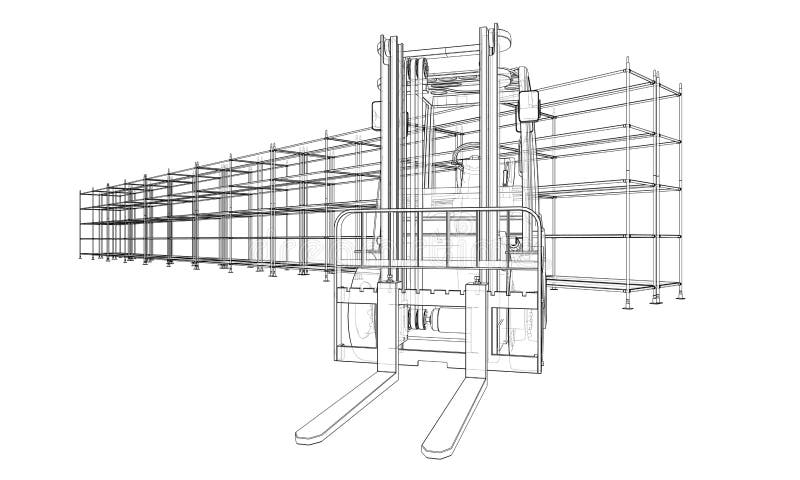 Warehouse Racks Sketch Stock Illustrations – 184 Warehouse Racks Sketch ...