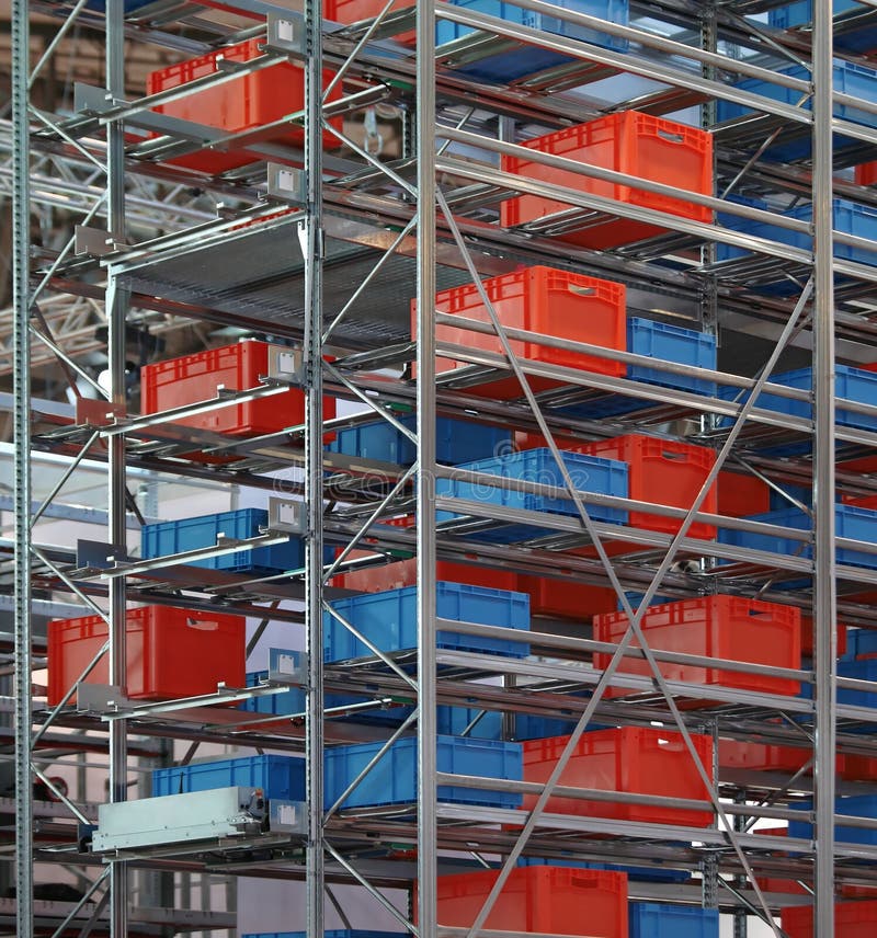 Warehouse Shelves stock image. Image of storage, warehouse - 74887805