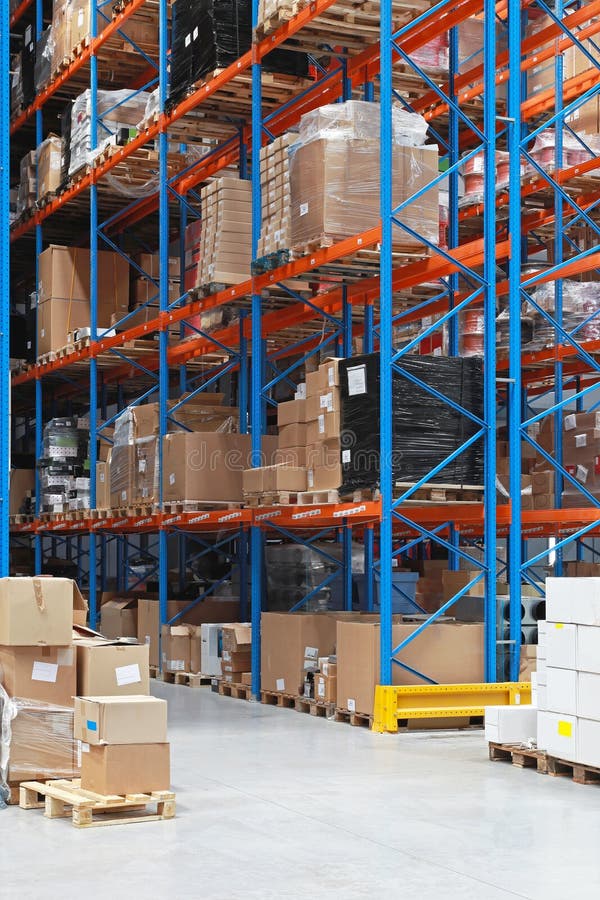 Warehouse rack stock photo. Image of shelves, distribution - 3135718