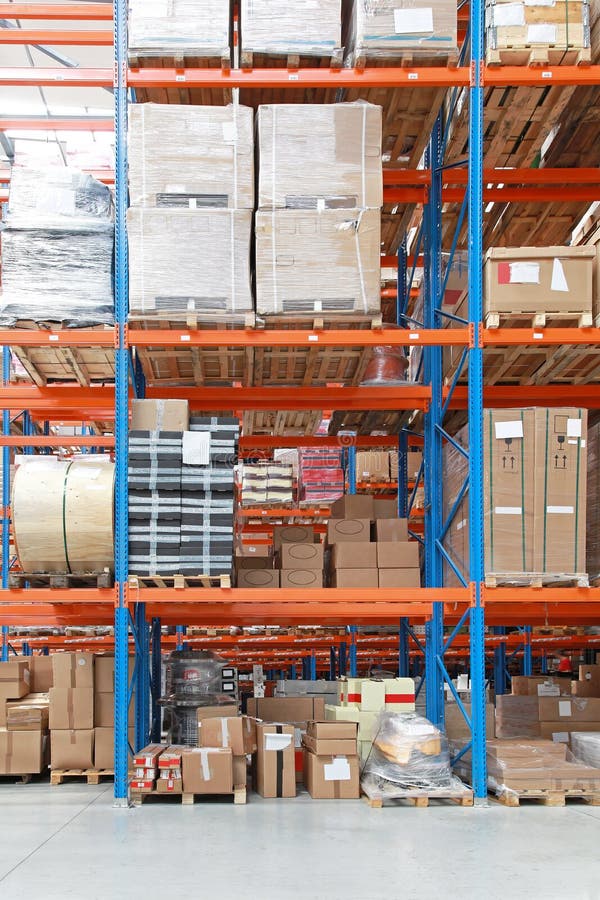 Warehouse stock photo. Image of shelves, rack, boxes - 31355438