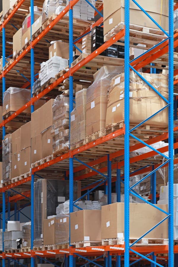 Distribution Center Warehouse Storage Shelving System Stock Photos ...