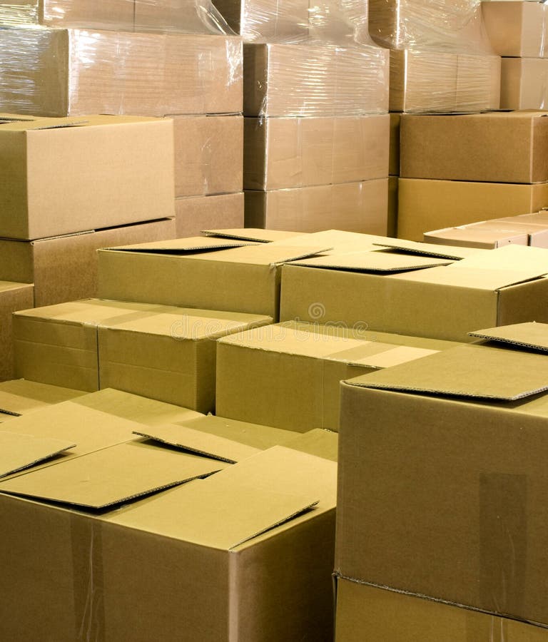 Warehouse stock image. Image of packaging, carton, delivery - 34590029
