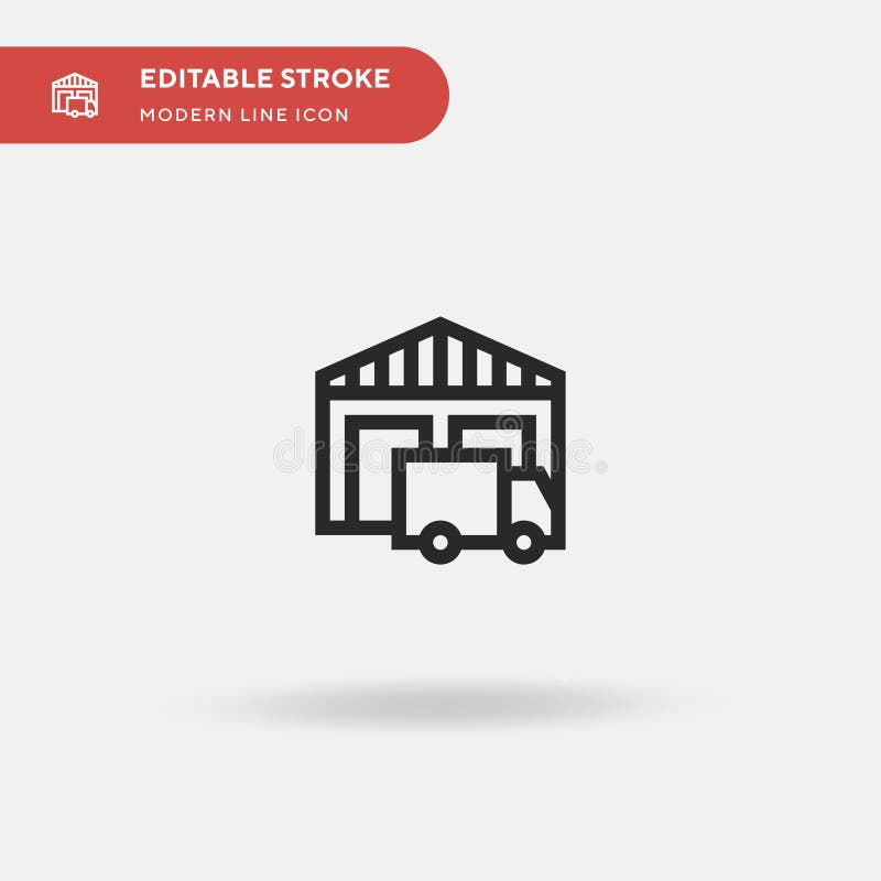 Warehouse Simple Vector Icon. Illustration Symbol Design Template for ...