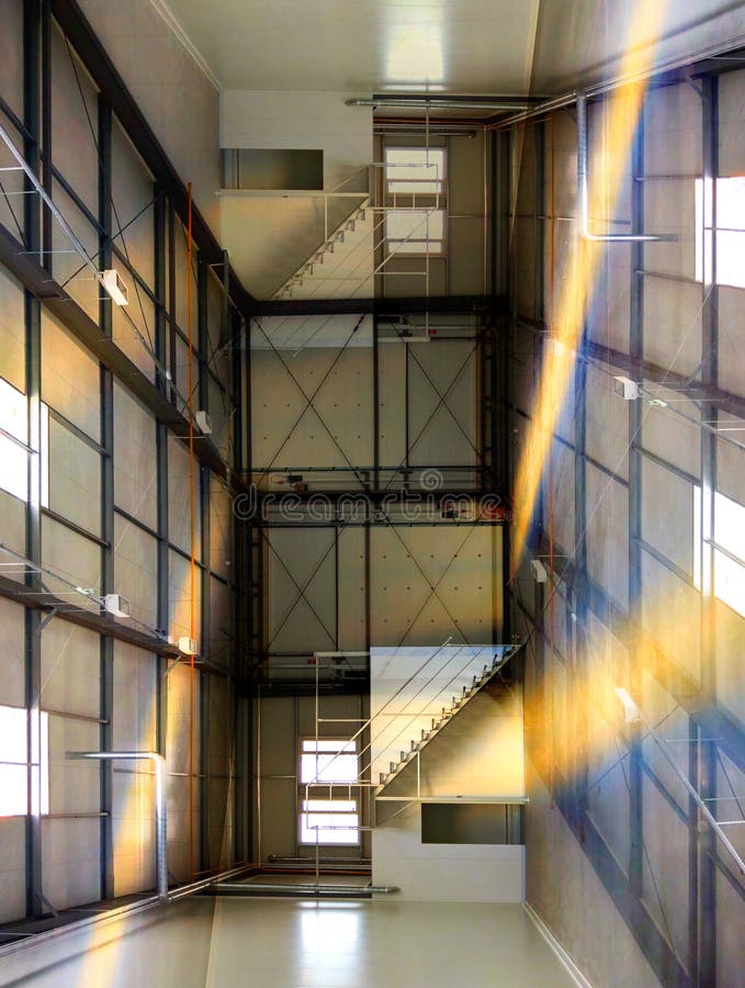 Storage Space Mirror Rainbow Stock Photo - Image of color, industrial ...