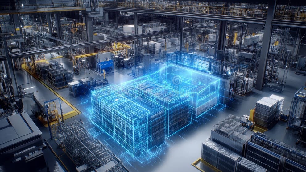 Warehouse with a State-of-the-art Digital Inventory Management System ...