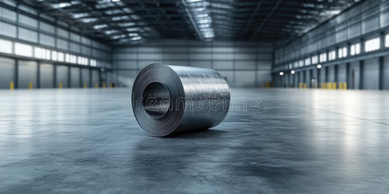 Warehouse Steel Roll Storage Stock Image - Image of coil, inventory ...