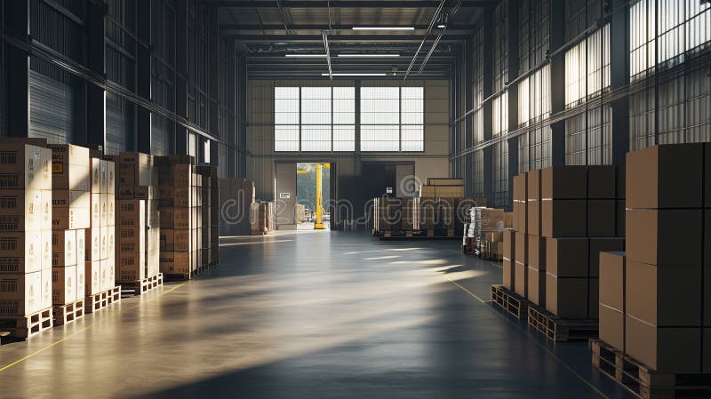 Warehouse Storage and Distribution Center for Efficient Logistics Stock ...