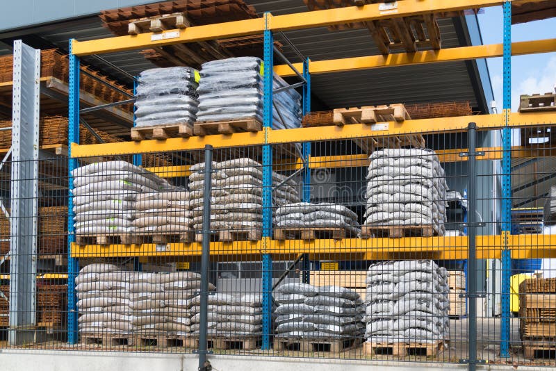 Warehouse storage racks editorial photography. Image of racks - 214563547