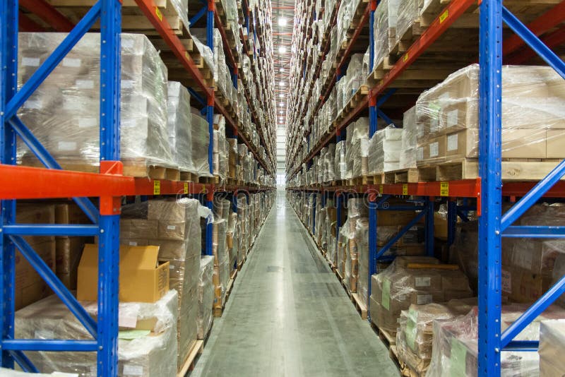 Warehouse stock image. Image of logistic, industrial - 44419897