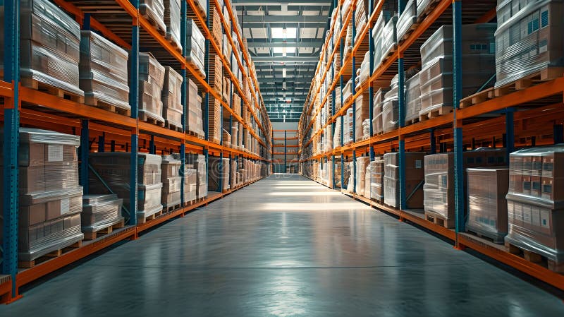 The Warehouse Stores Products in an Orderly Manner. it is a Warehouse ...