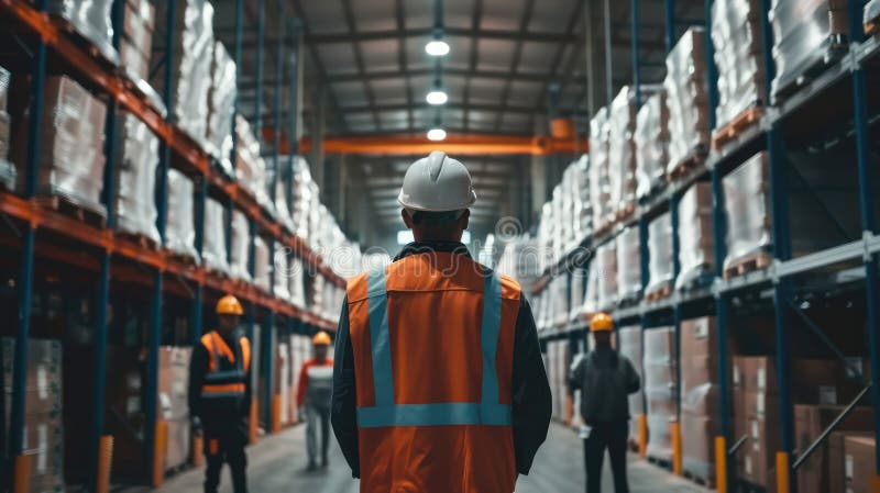 A Warehouse Supervisor Overseeing Inventory Control Operations Stock ...
