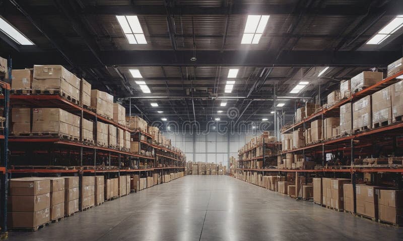 Warehouse and Warehouse Technologies. Racks, Boxes, Pallets, Loaders ...