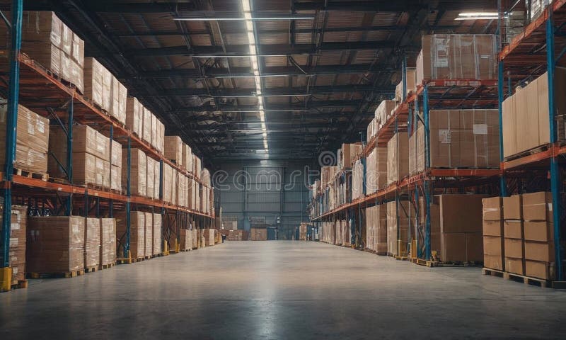 Warehouse and Warehouse Technologies. Racks, Boxes, Pallets, Loaders ...
