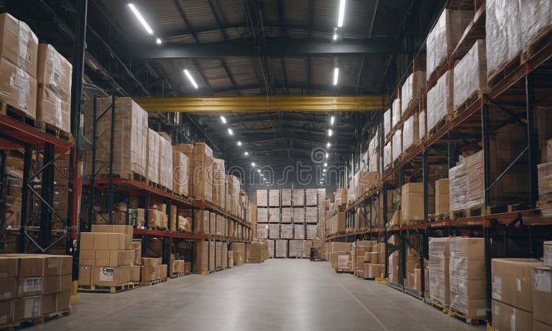 Warehouse and Warehouse Technologies. Racks, Boxes, Pallets, Loaders ...