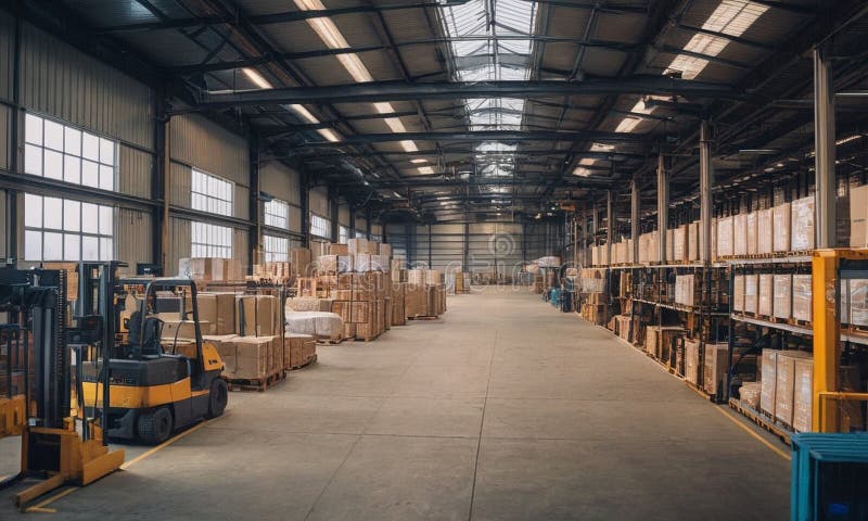Warehouse and Warehouse Technologies. Racks, Boxes, Pallets, Loaders ...