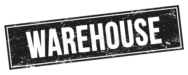 WAREHOUSE Text Written in a Red Speech Bubble Stock Illustration ...