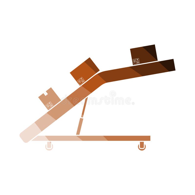 Warehouse Transportation System Icon Stock Vector - Illustration of ...