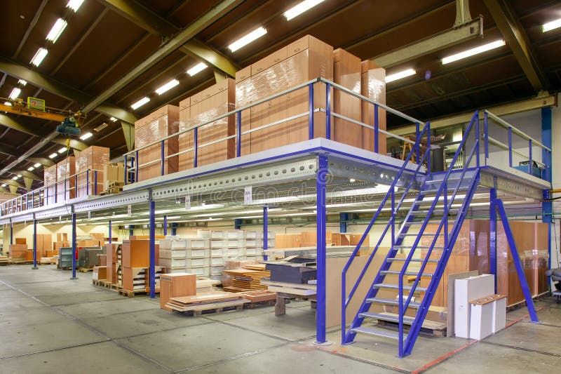 Warehouse with Two Floors and Storage for Customers Editorial Image ...
