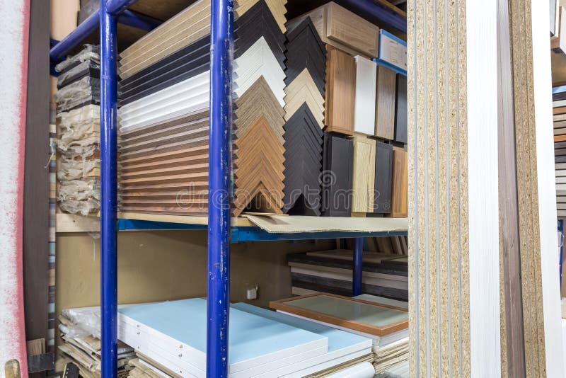 Warehouse of Various Timber Lumber Stock Image - Image of wood, sawdust ...