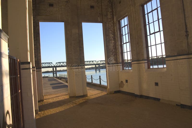 Warehouse Window stock image. Image of panes, brick, edison - 11367391