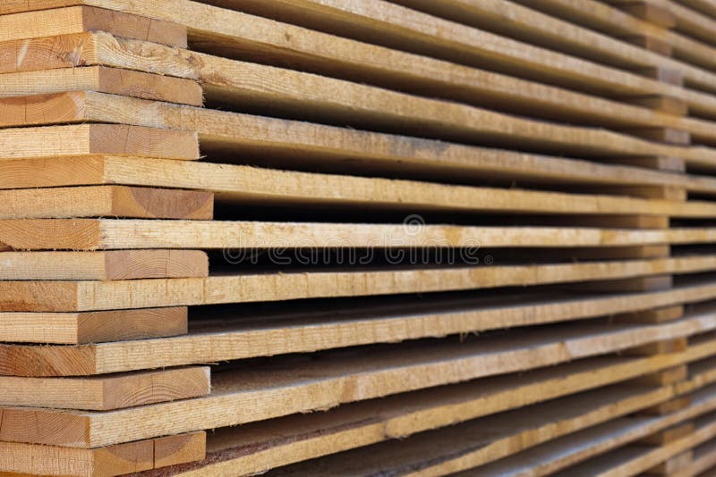 Warehouse of Wooden Boards of Different Sizes for Construction and ...
