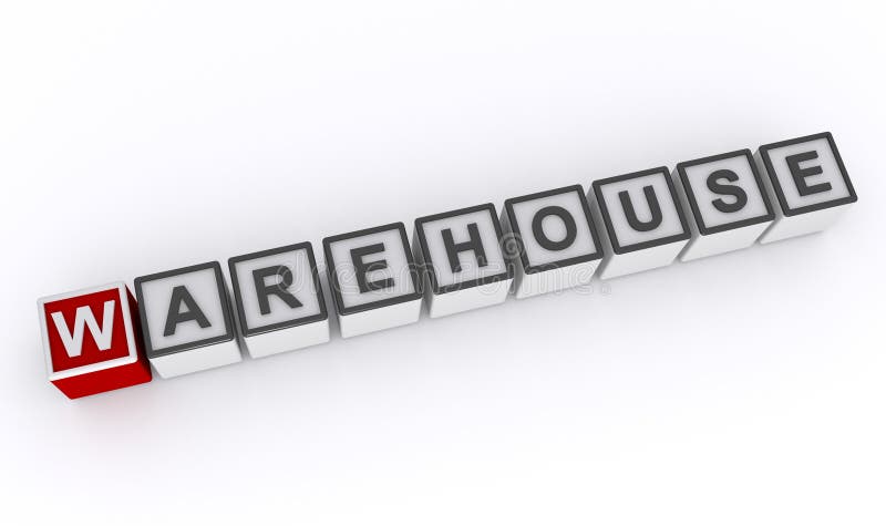 Warehouse word block stock image. Image of block, manycoloured - 182499499