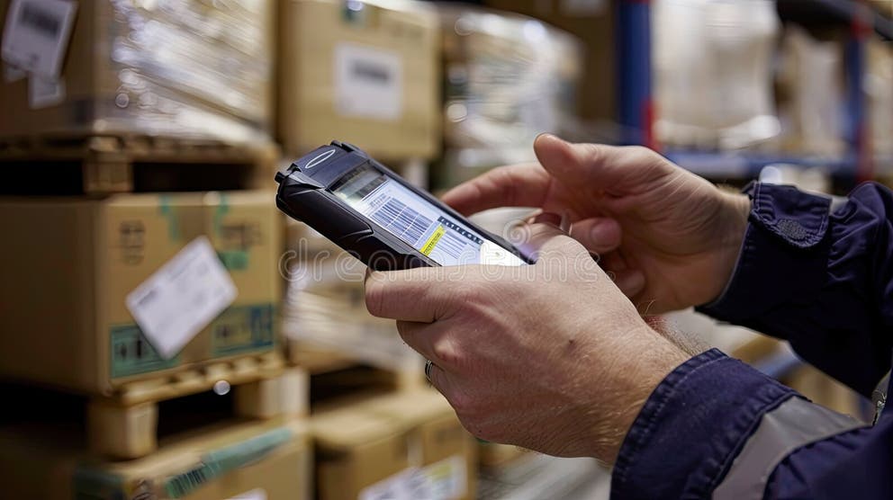 Worker Barcode Scan Stock Illustrations – 214 Worker Barcode Scan Stock ...