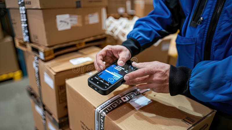 Worker Barcode Scan Stock Illustrations – 214 Worker Barcode Scan Stock ...