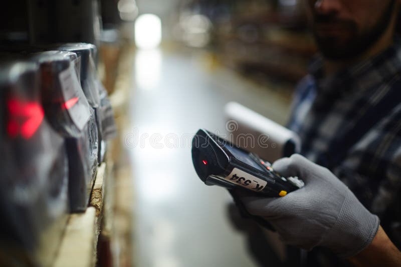Inventory Control in Warehouse Stock Photo - Image of counting ...