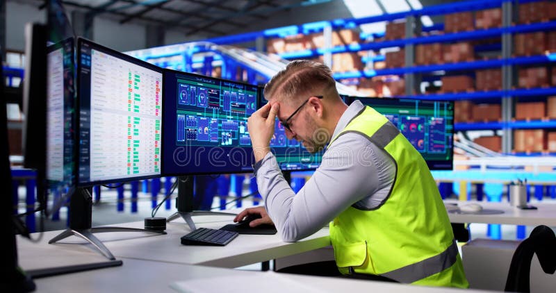 Warehouse Worker Learns Automation System Stock Photos - Free & Royalty ...