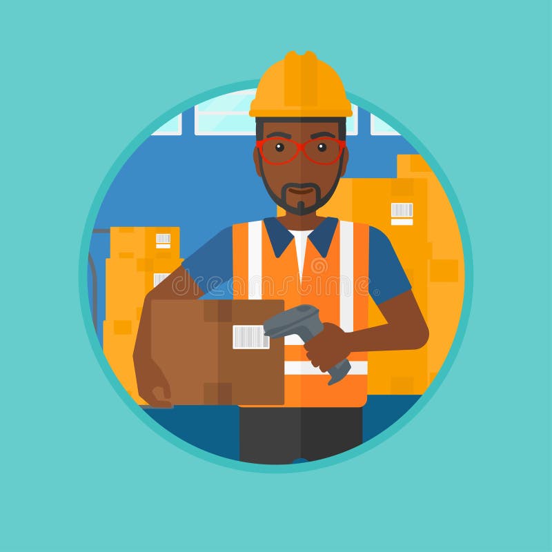 Scanning Package Warehouse Stock Illustrations – 543 Scanning Package ...