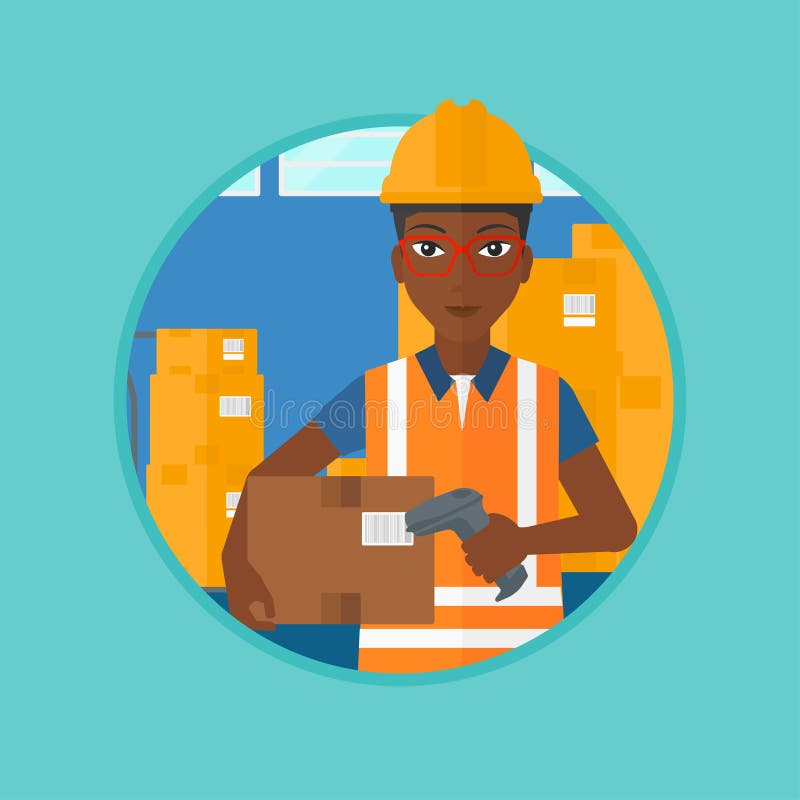 Scanning Package Warehouse Stock Illustrations – 543 Scanning Package ...