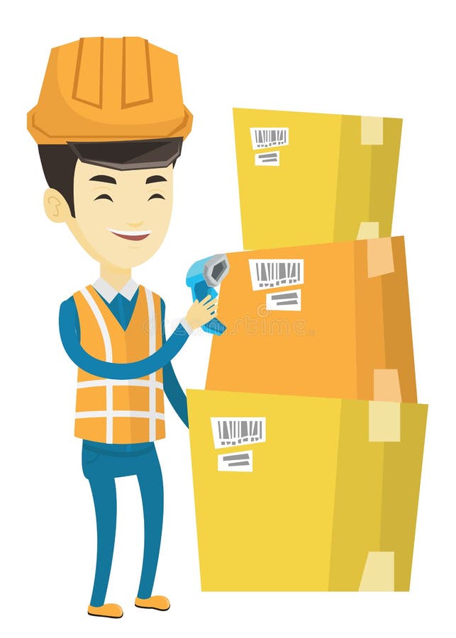 Warehouse Scanner Cartoon Stock Illustrations – 277 Warehouse Scanner ...