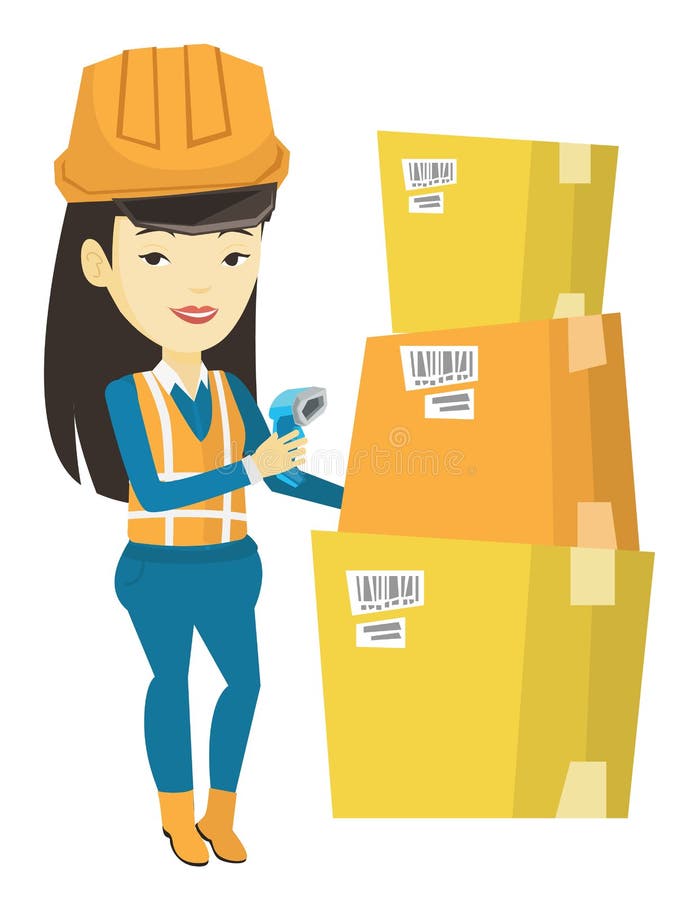 Scanning Package Warehouse Stock Illustrations – 543 Scanning Package ...