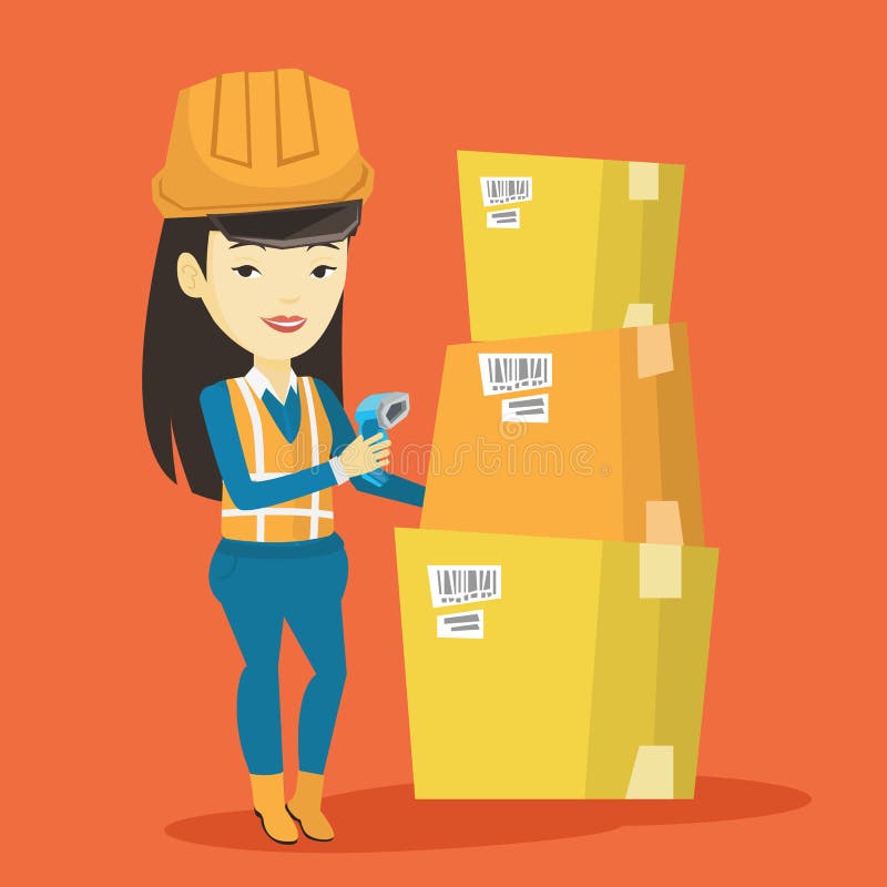 Warehouse Scanner Cartoon Stock Illustrations – 337 Warehouse Scanner ...