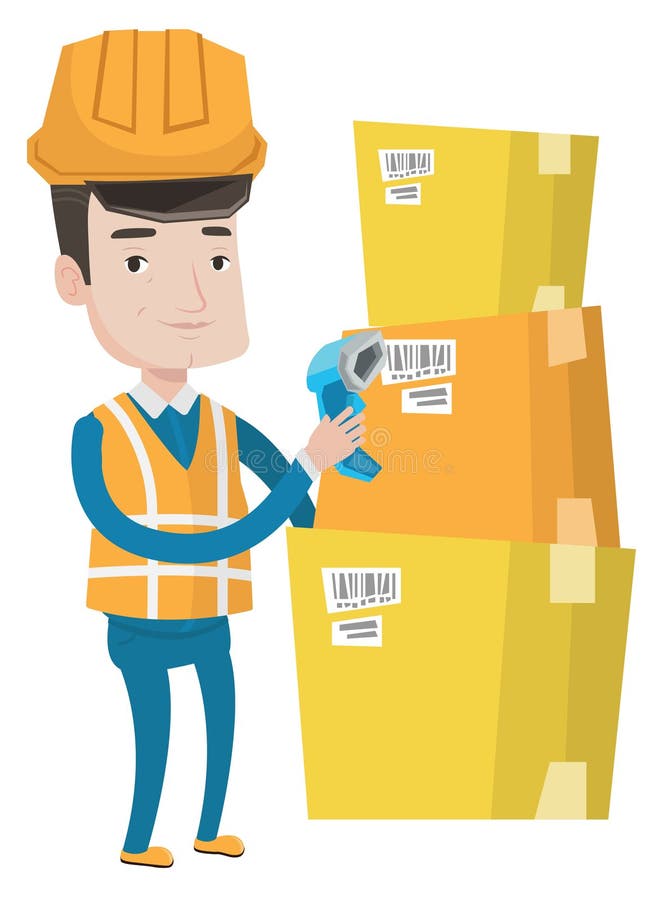 Scanning Package Warehouse Stock Illustrations – 543 Scanning Package ...