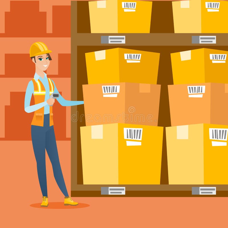 Scanning Package Warehouse Stock Illustrations – 543 Scanning Package ...