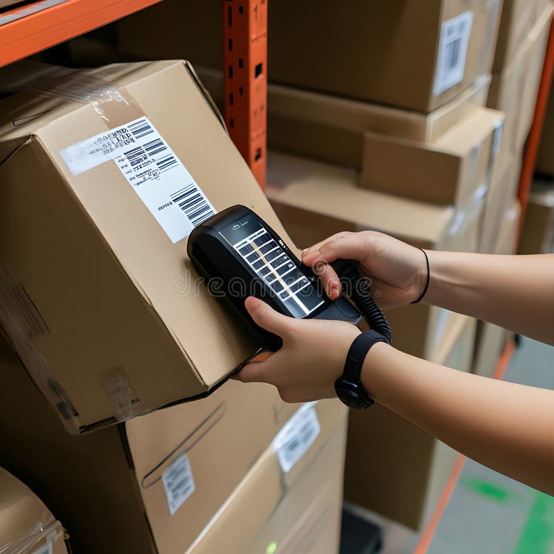 Hand Scanning Barcode Warehouse Stock Illustrations – 125 Hand Scanning ...