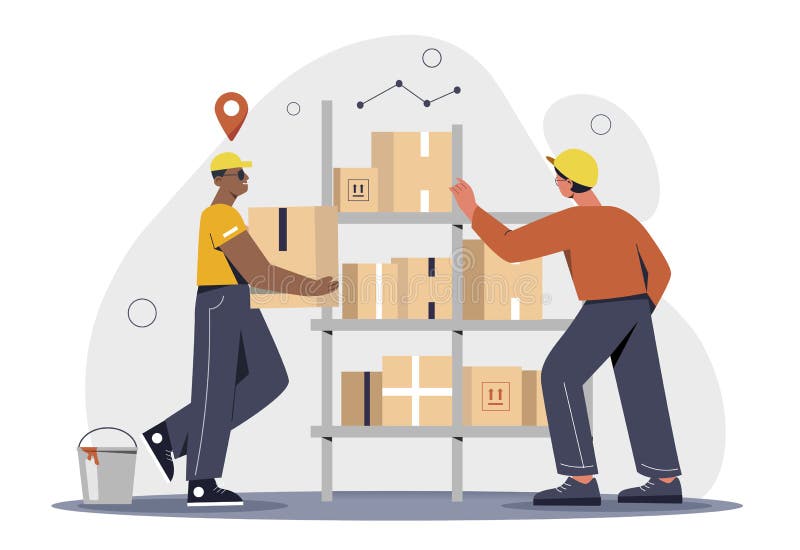 Warehouse Sort Stock Illustrations – 407 Warehouse Sort Stock ...